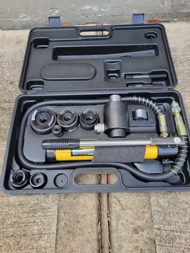 14 Piece Pittsburgh Hydraulic Punch Driver Kit Punches Holes up to 2-3/8 | eBay