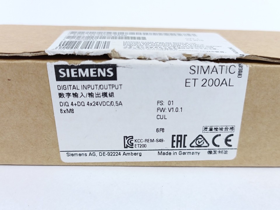 Siemens 6ES7143-5BF00-0BA0 SIMATIC ET 200AL Digital Input/Output Module ...