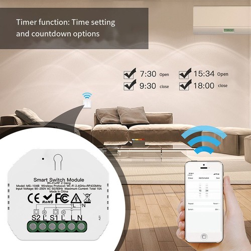 Smart WiFi Light Switch Timer Function Automated Lighting Countdown ...
