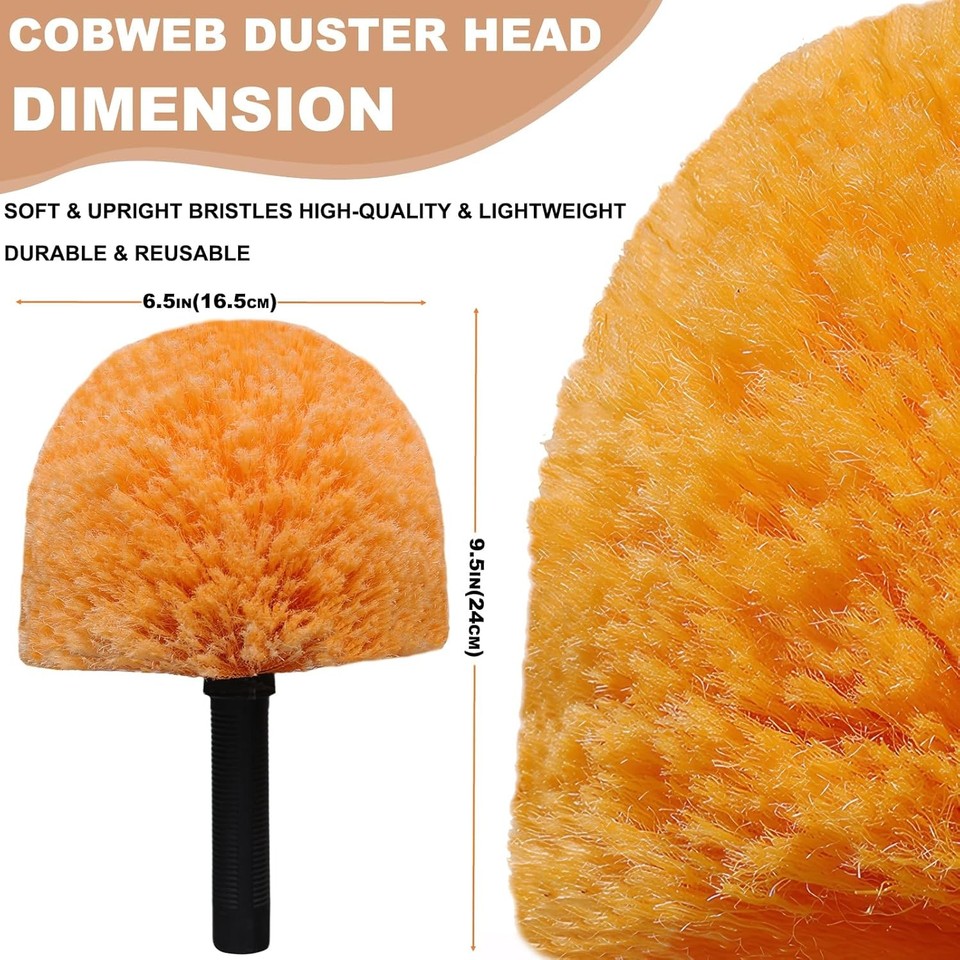 Cobweb Duster Heads 2 Pack - Twist-On Spider Web Remover for | eBay