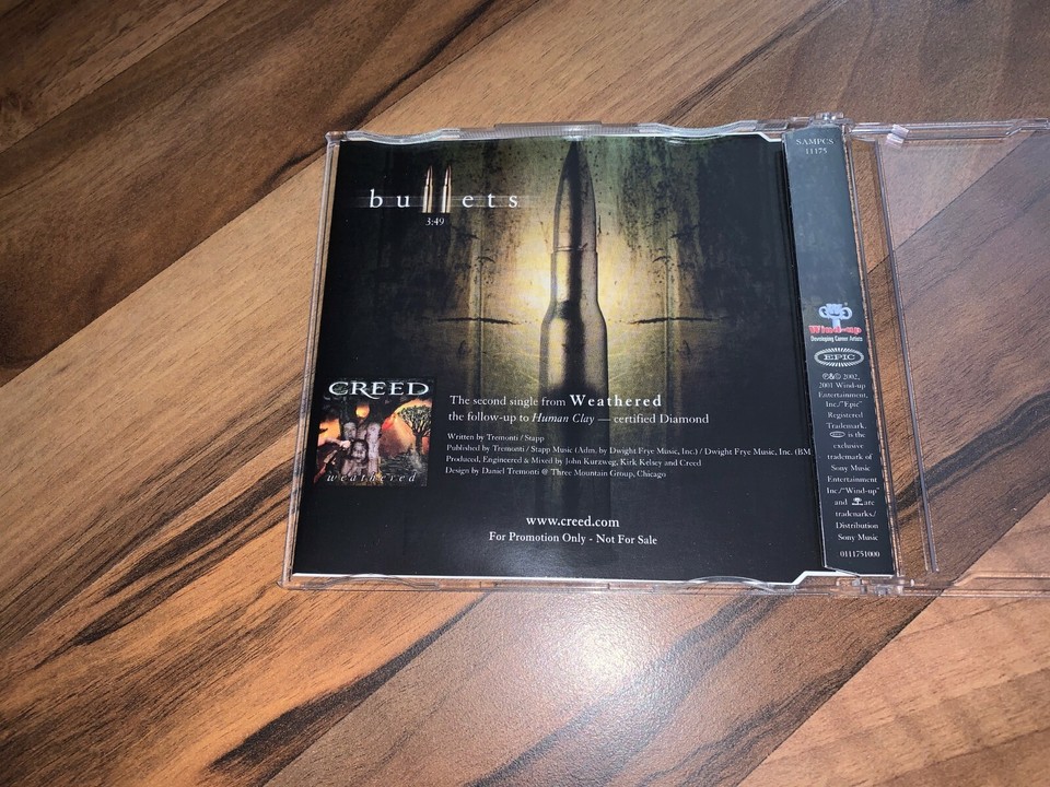 CREED Bullets 2002 EUROPEAN promo collectors CD single | eBay