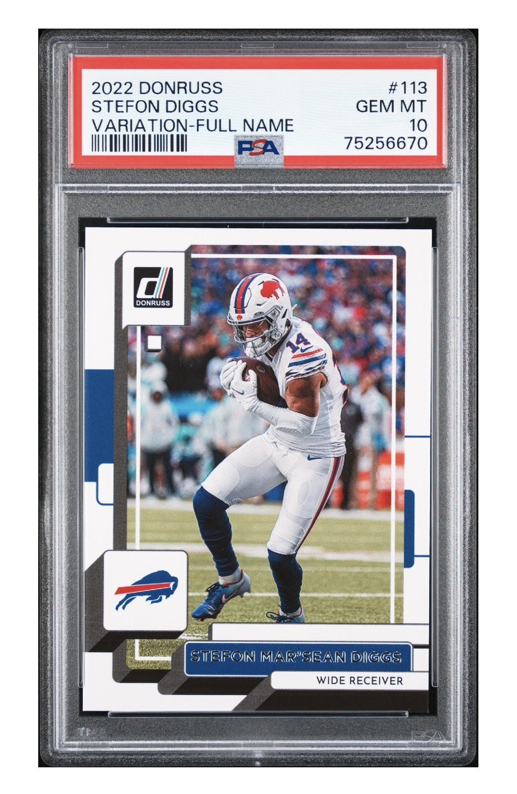 2022 Donruss Football Stefon Mar’Sean Diggs Full Name Variation SSP PSA ...