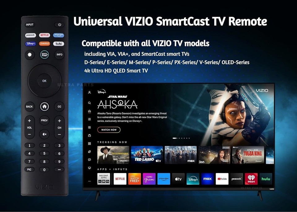 Original XRT140 Remote Control for All VIZIO Smartcast D/E/M/P/V/PX ...