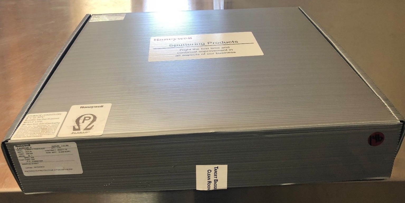 SPUTTERING TARGET , Honeywell Target 0.460x12.733x15.625'' , MAT'L 59.5 ...