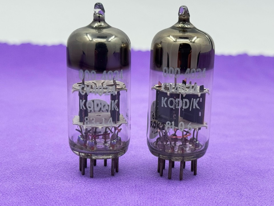 (2) Mullard CV4024 KQDD/K 12AT7 ECC81 Tubes Military Grade Tested Pair ...