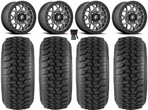 Fuel Tech Beadlock 15" Wheels Gm 33" Desert Series Tires Polaris Ranger ...
