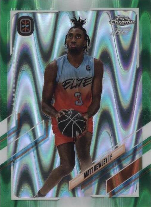 2021-22 Topps Chrome OTE Overtime Elite - Matt Bewley #77 Green RayWave ...
