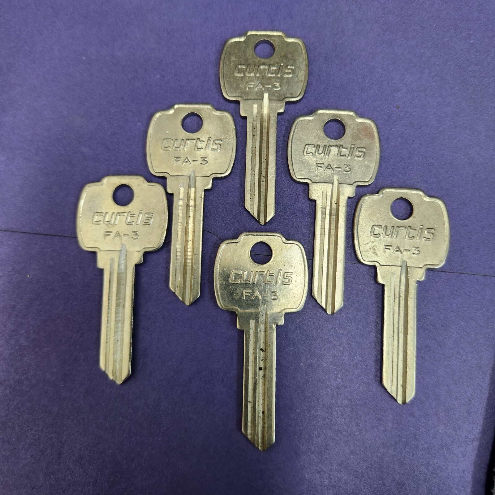 6 Curtis Key Blanks FA3 / A1054WD 6-Pin Falcon Key | eBay
