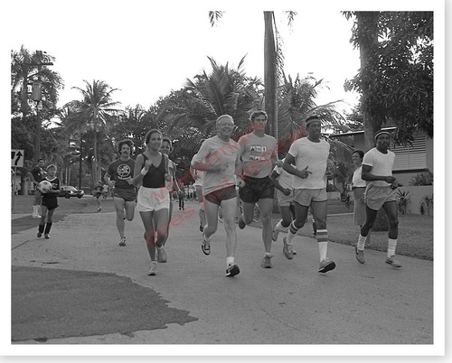 Jimmy Carter 1982 Jogging with Soldiers In Puerto Rico 8x10 Silver ...