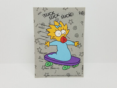 1990 Topps The Simpsons #20 Maggie Simpson - Sticker Insert | eBay