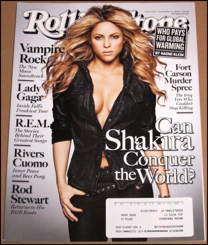 11/12/2009 Rolling Stone Magazine Shakira Lenny Kravitz Rivers Cuomo ...