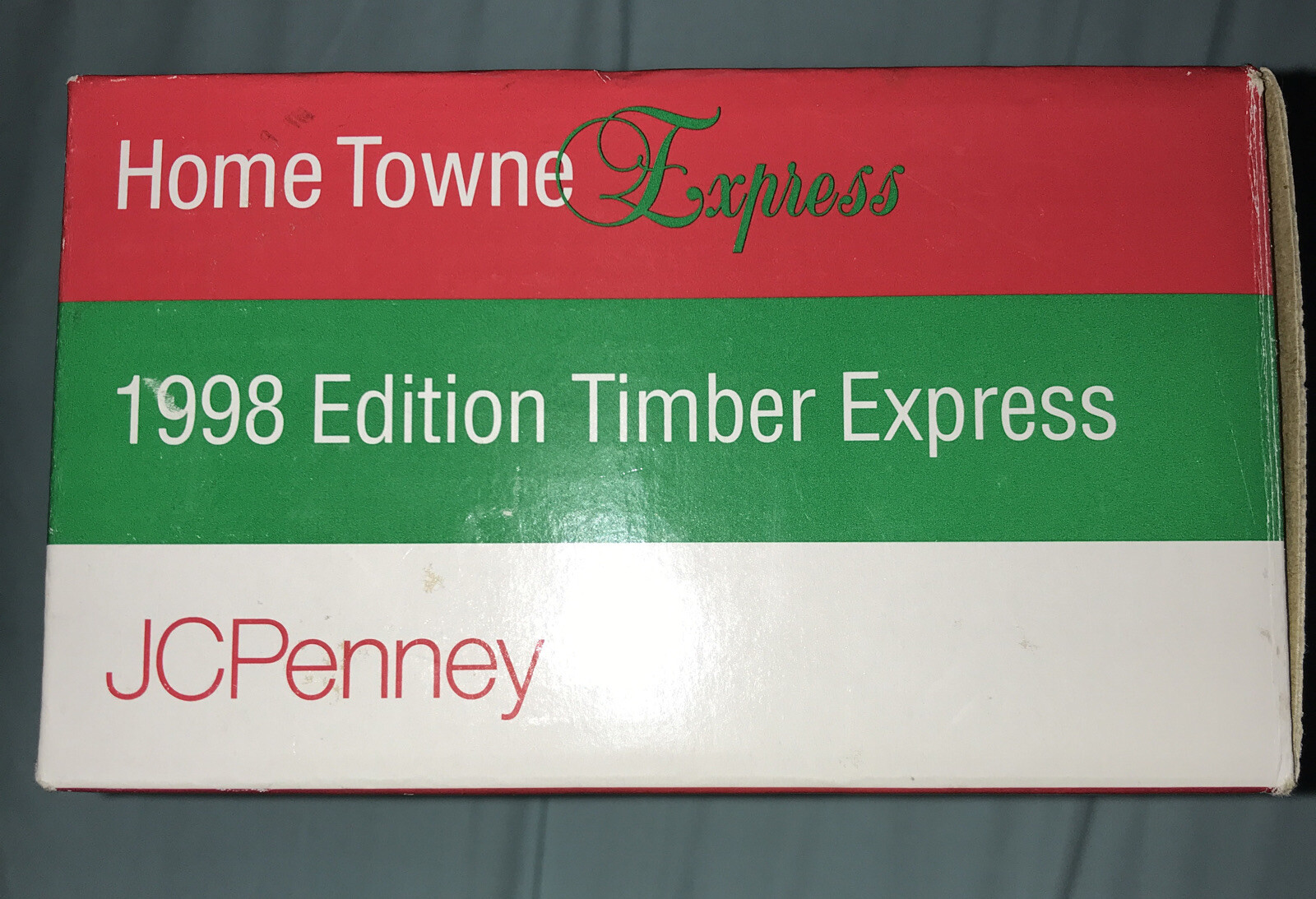 JC Penney Home Towne Timber Express Train Car Christmas Collection 1998 ...