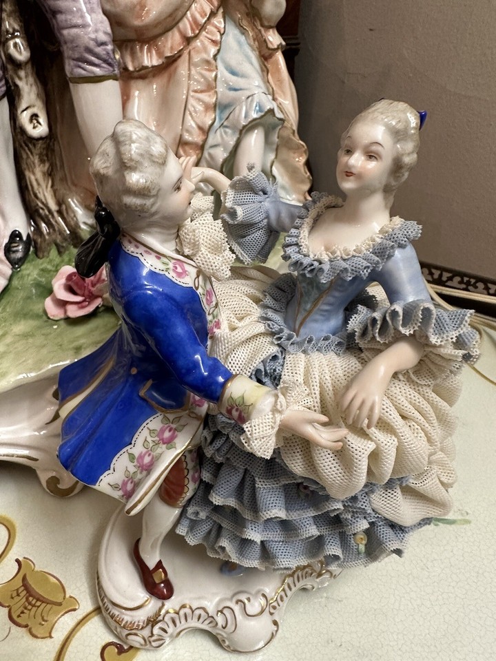 Dresden Meissen porcelain Lovers Dance figures Germany Rococo Baroque | eBay
