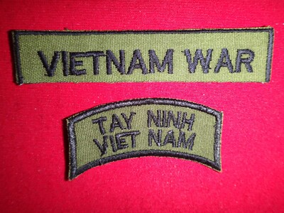 2 Vietnam WAR Subdued Patches: VietNam WAR + TAY NINH VietNam | eBay ...