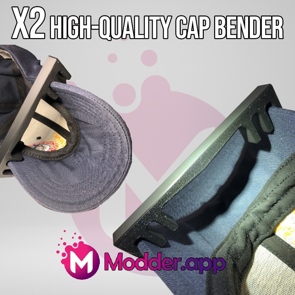 x2 Black Variable Hat Bill Bender Baseball Cap Shaper Brim Curver Bender Bundle | eBay