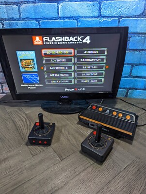 Atari Flashback 4 Launch Edition Retro Plug and Play Videogame Console ...