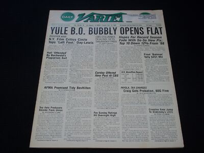 1989 DECEMBER 19 DAILY VARIETY MAGAZINE - MOVIES & TV ISSUE - O 14062 ...