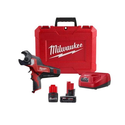 Milwaukee 600-MCM Cable Cutter Kit 12V Li-Ion Cordless w/ Battery ...