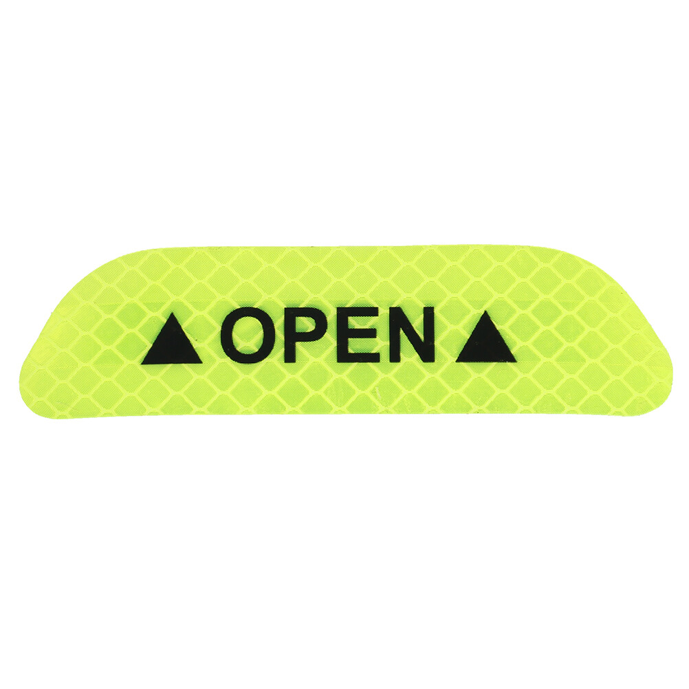 4x Fluorescent green car door open sticker reflective tape safety warni ...