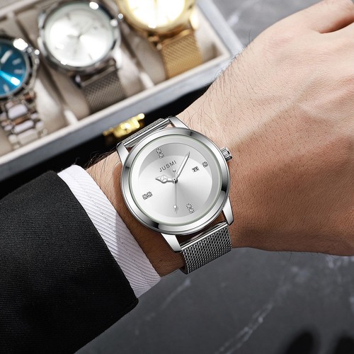 JUSMI Men's Watch Mesh Strap Luxury Fashionable Quartz | eBay