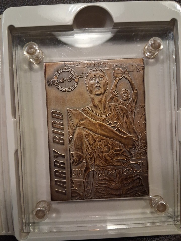 Highland Mint Larrry Bird Card 4.25 Troy Ounces .999 Fine Silver 0387/ ...