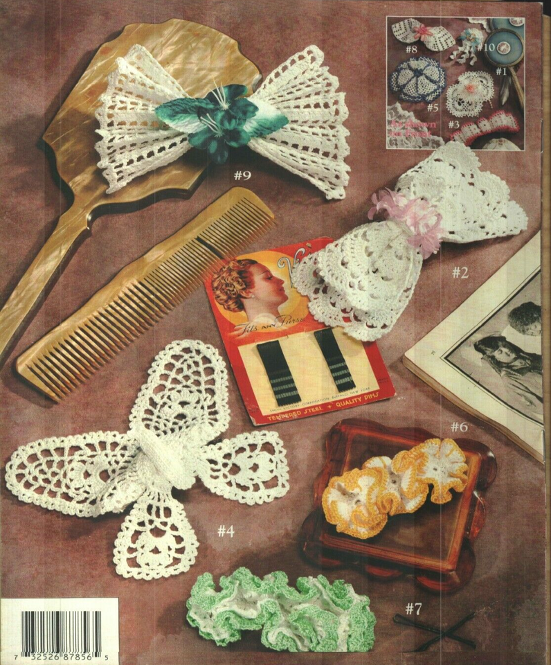 USED HAIR BOWS ON BARRETTES ANNIE'S 10 DESIGNS CROCHET PATTERN BOOK | eBay