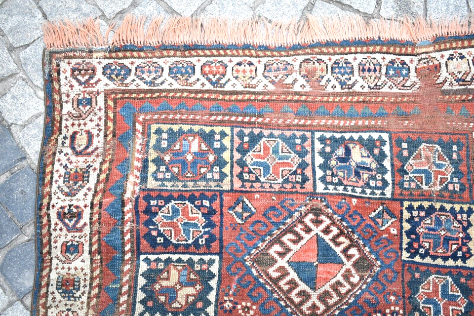 Fabulous Antique Caucasian Rug 45'' x 95'' Caucasian Collector's ...