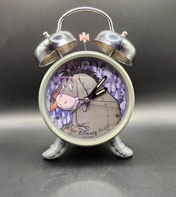 WALT DISNEY WORLD Winnie The Pooh/Eeyore Two Bell Analog Standing Alarm ...