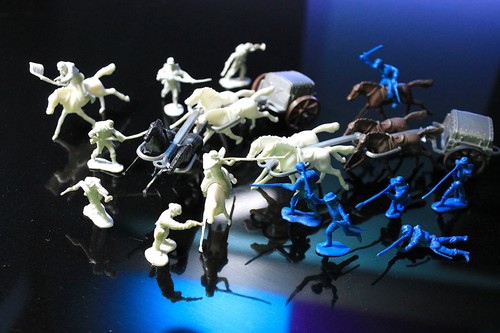 1/72 HO Scale Giant Blue Gray Raid Civil War Soldiers Caisson Vintage ...