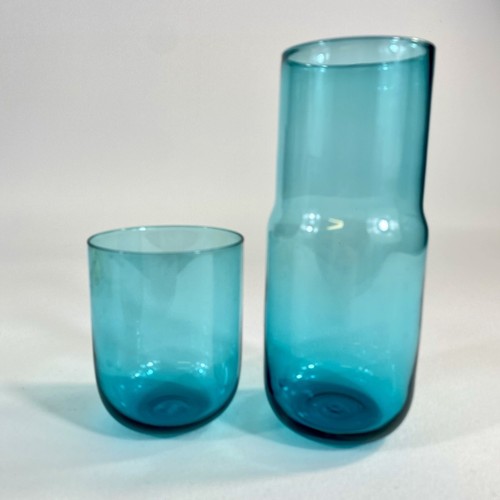 Jonathan Adler Biba Bedside Carafe And Cup Set Teal Turquoise Blue ...