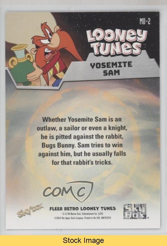 2024 Fleer Retro Looney Tunes Metal Universe Gold Wheel Yosemite Sam ...