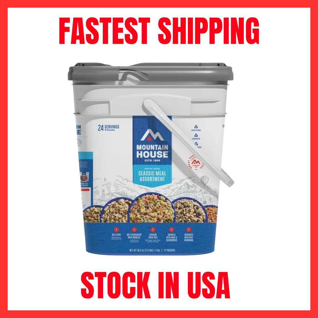 Mountain House Classic Bucket Freeze Dried Backpacking & Camping Food ...