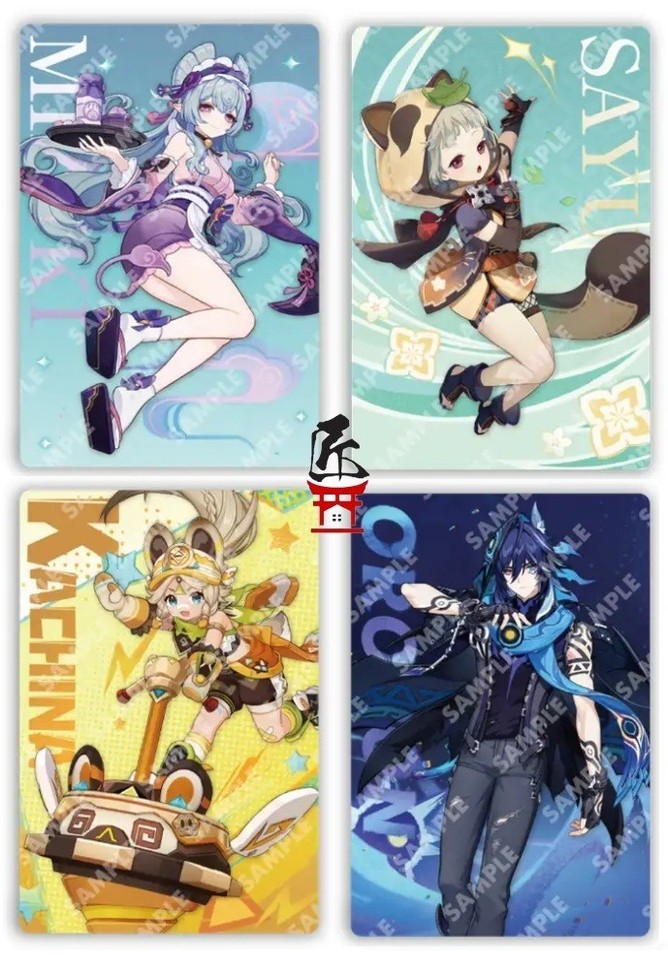 Genshin Impact x Sushiro ~ Limited Metallic Promo Card Collection | eBay