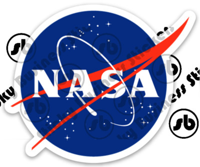 Nasa meatball Sticker Logo Vinyl weatherproof water bottle laptop hard ...