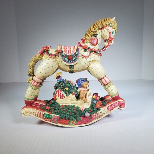 Christmas Musical Rocking Horse Toyland Ornate Works | eBay