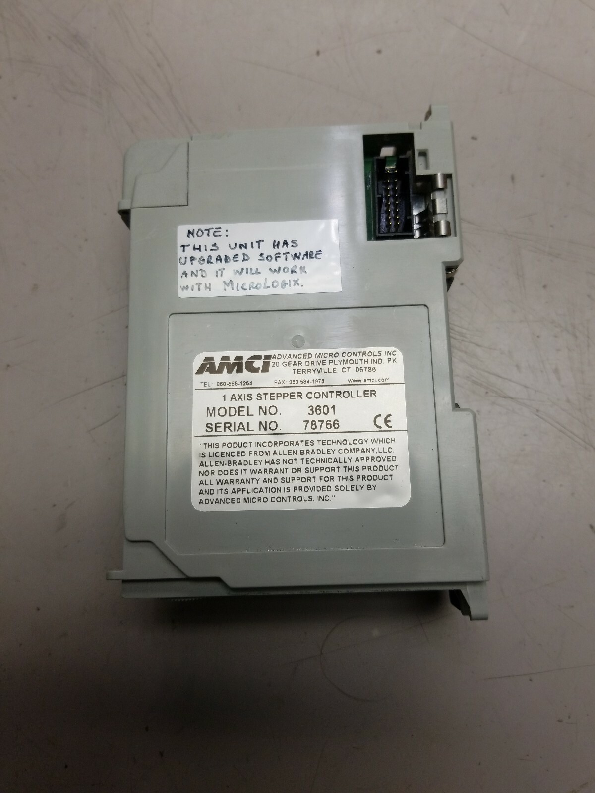 Allen Bradley AMCI 3601 MicroLogix Motion Controller | eBay