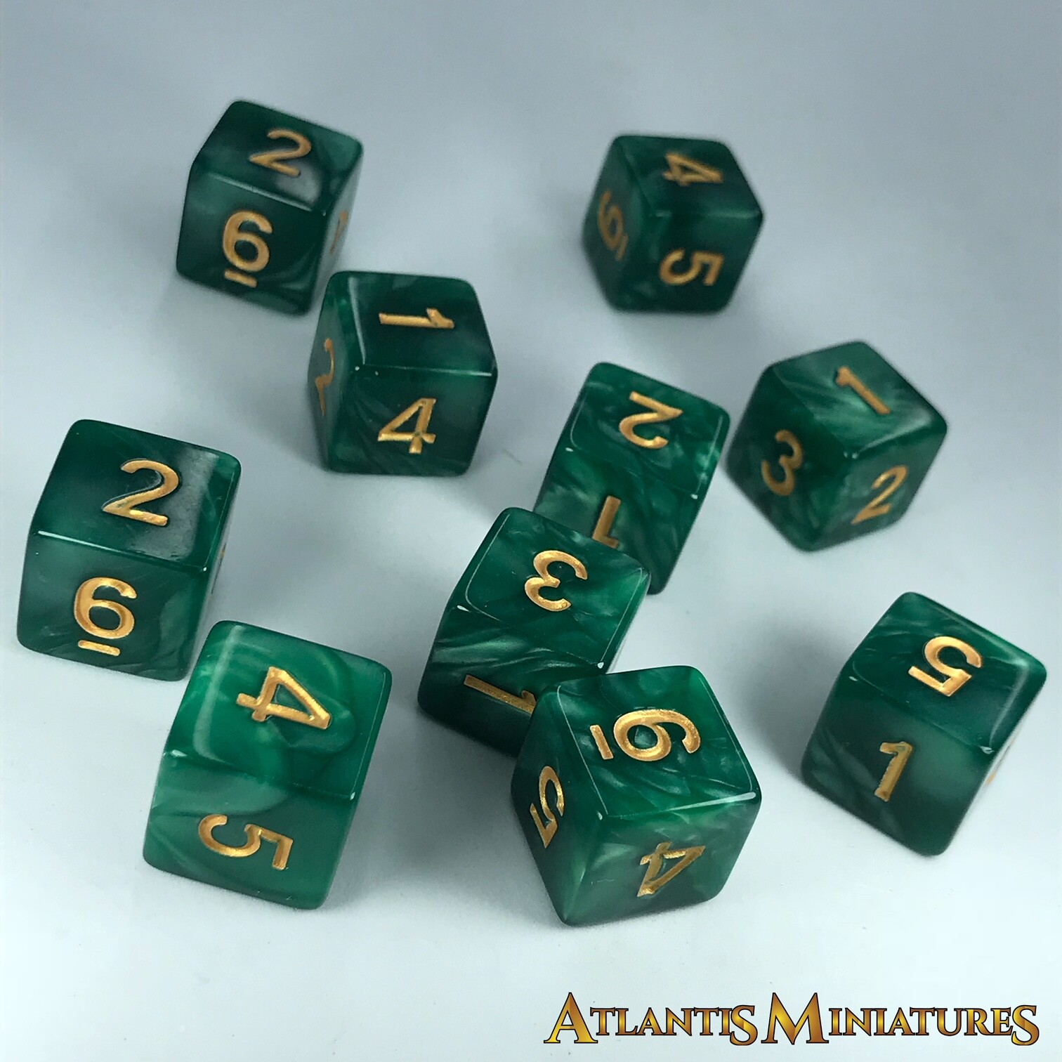 Unusual Playing D6 Numbered Dice - Warhammer 40K, Age of Sigmar D&D D40 ...