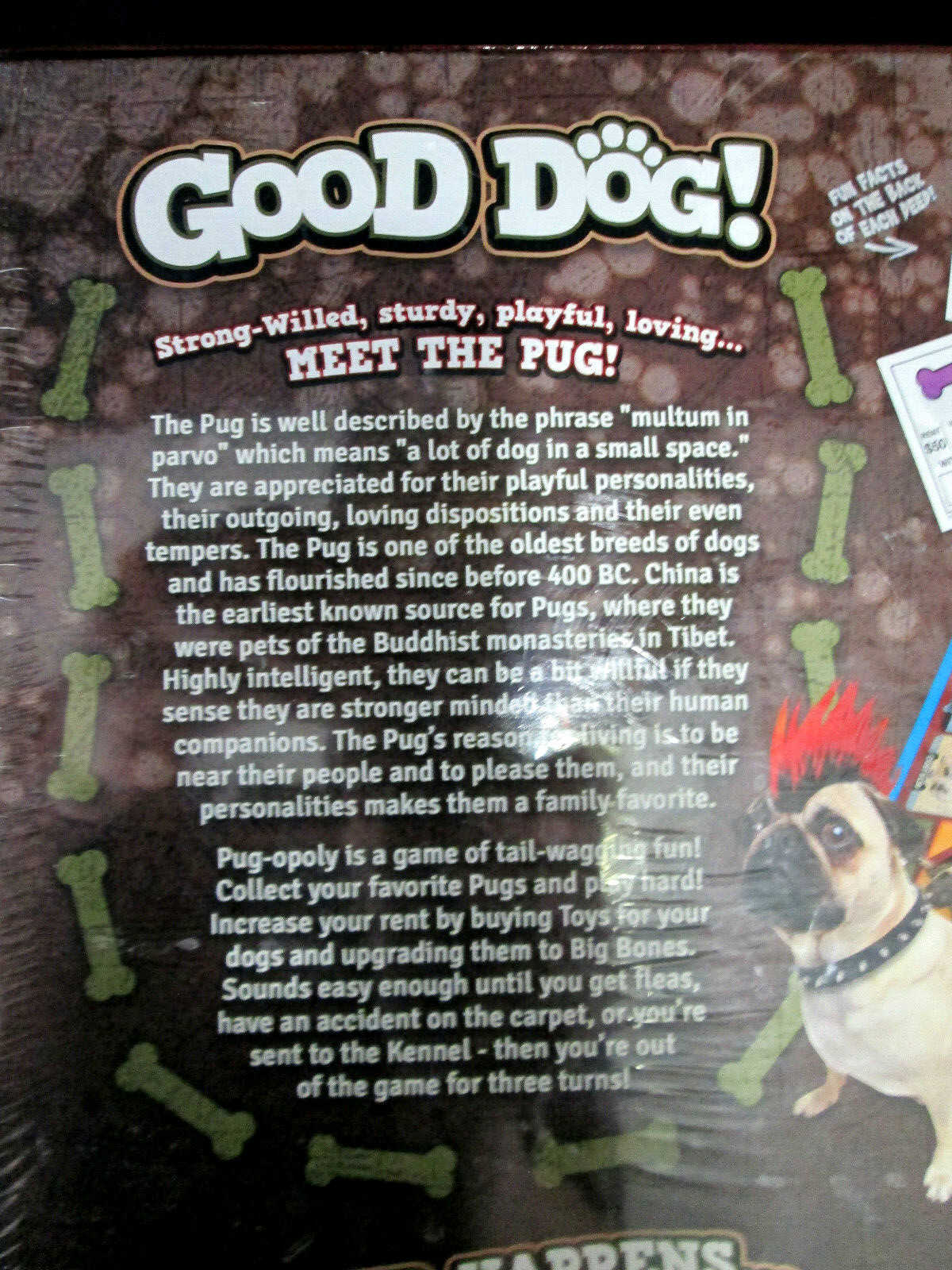 Pug Dog Lovers Themed Version Of Monopoly - Pug-Opoly Family Board Game ...