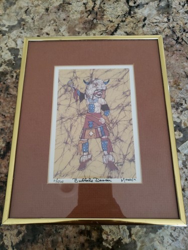 Dick and Trish Martin BATIK 1984 Buffalo Dancer 11/500 Signed BATIK | eBay