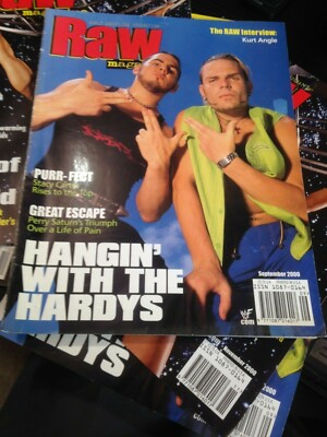 WWF WWE RAW Magazine SEPTEMBER 2000 Hardy Boyz + Kat Diva Poster | eBay UK