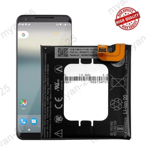 US For Google Pixel 2 G011A 35H00272-02M 2700mAh Replacement Li-ion ...