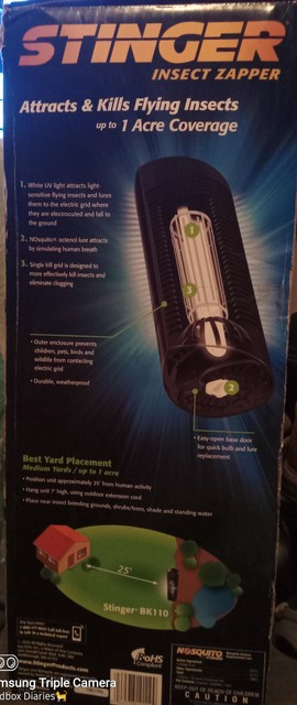 Stinger UV40 1 Acre 4000 Volts Outdoor Insect Bug Mosquito Zapper for ...