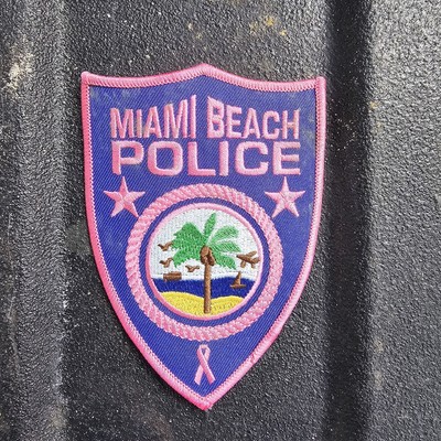 Pink Miami Beach POLICE patch | eBay