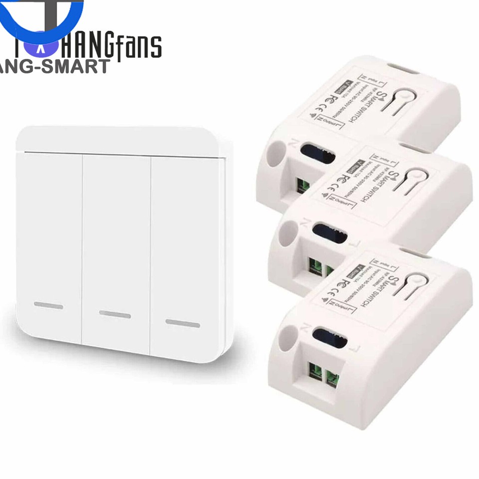 433Mhz RF Wireless Light Switch Remote Control RF 86 Wall Panel ...