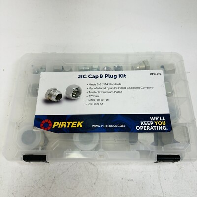 Pirtek USA JIC Kit (CPK-JIC) Meets SAE J514 Standards, Sizes -04 to -16 ...