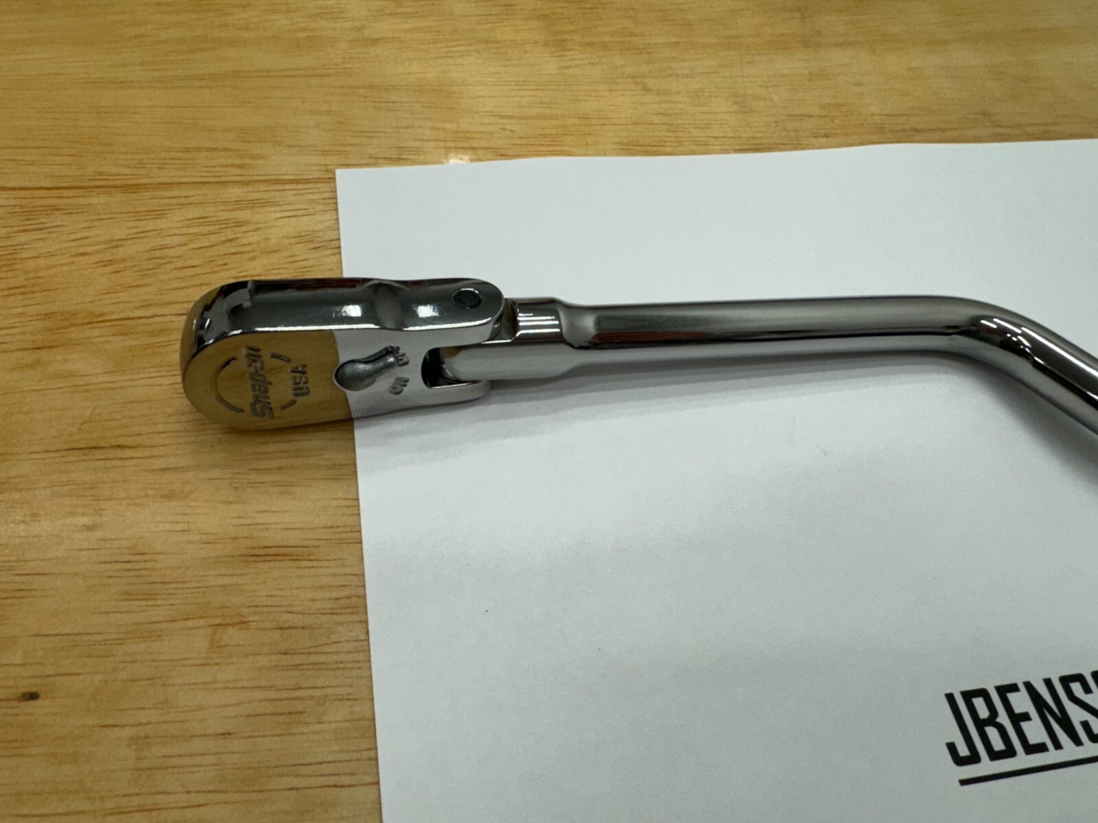 Snap-on Tools USA NEW 3/8" Drive Chrome Speeder Handle Flex Head ...