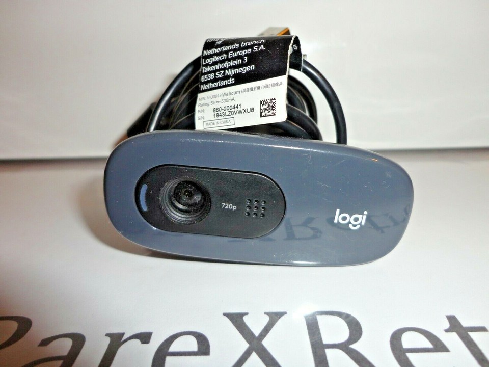 Logitech C270 HD Webcam 720p V-U0018 Built In Microphone USB Tested ...