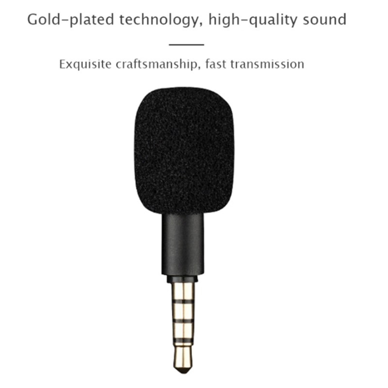 Mini Microphone Portable Small Wireless Mic for Smartphone with 3.5mm ...