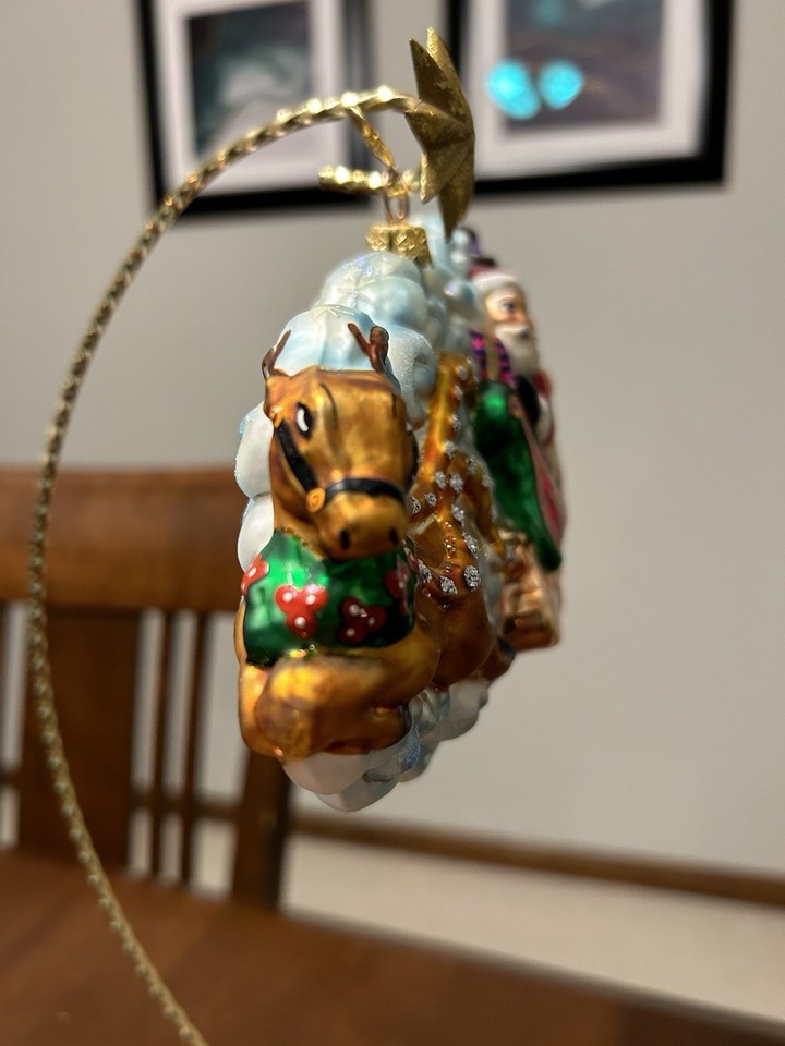 Christopher Radko Nick N Frosty Flying High Santa & Snowman Christmas ...