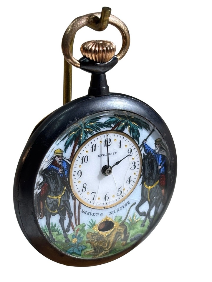 1890's Antique Brevit Pendulum Pocket Watch Swiss Made | eBay